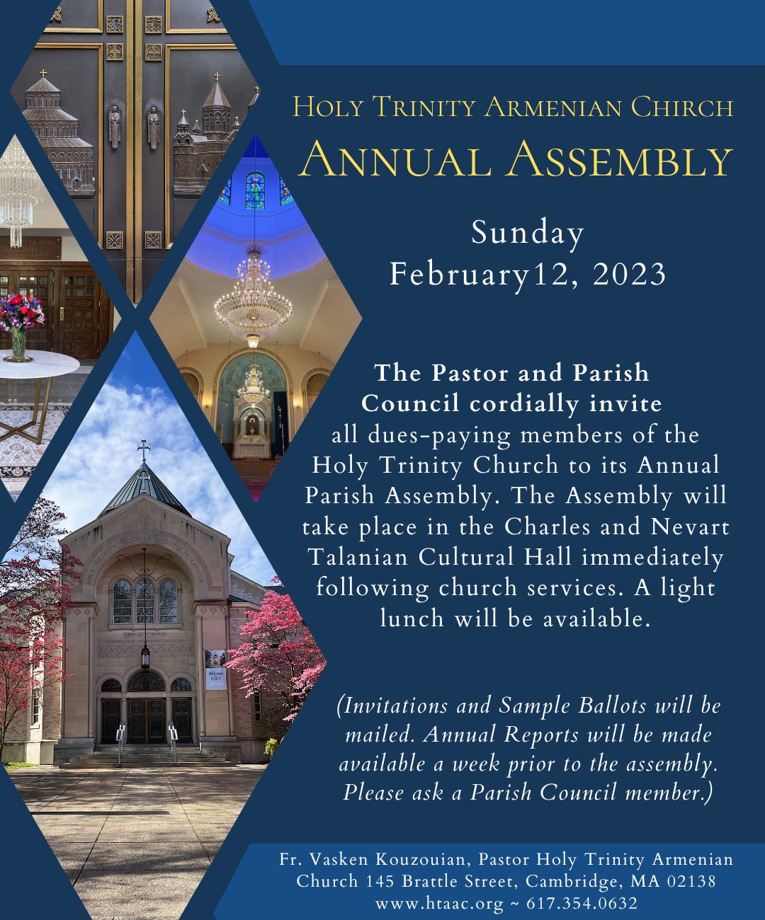 Annual Assembly - Holy Trinity Armenian Church of Greater Boston